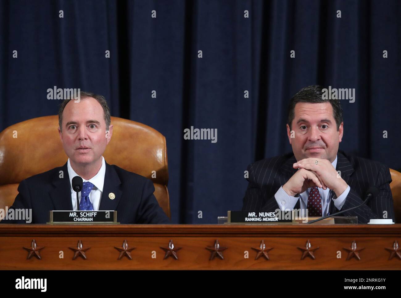 House Intelligence Committee Chairman Adam Schiff, D-Calif., left ...