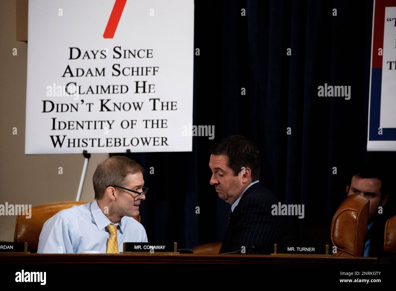 Ranking member Rep. Devin Nunes of Calif., right, and Rep. Jim Jordan ...