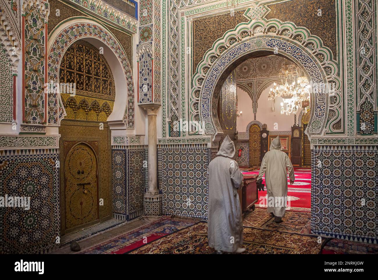 Zaouia (tomb) of Moulay Idriss II, medina Fez. Morocco Stock Photo - Alamy