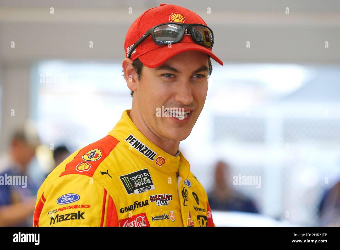 #22: Joey Logano, Team Penske, Ford Mustang Shell Pennzoil during ...