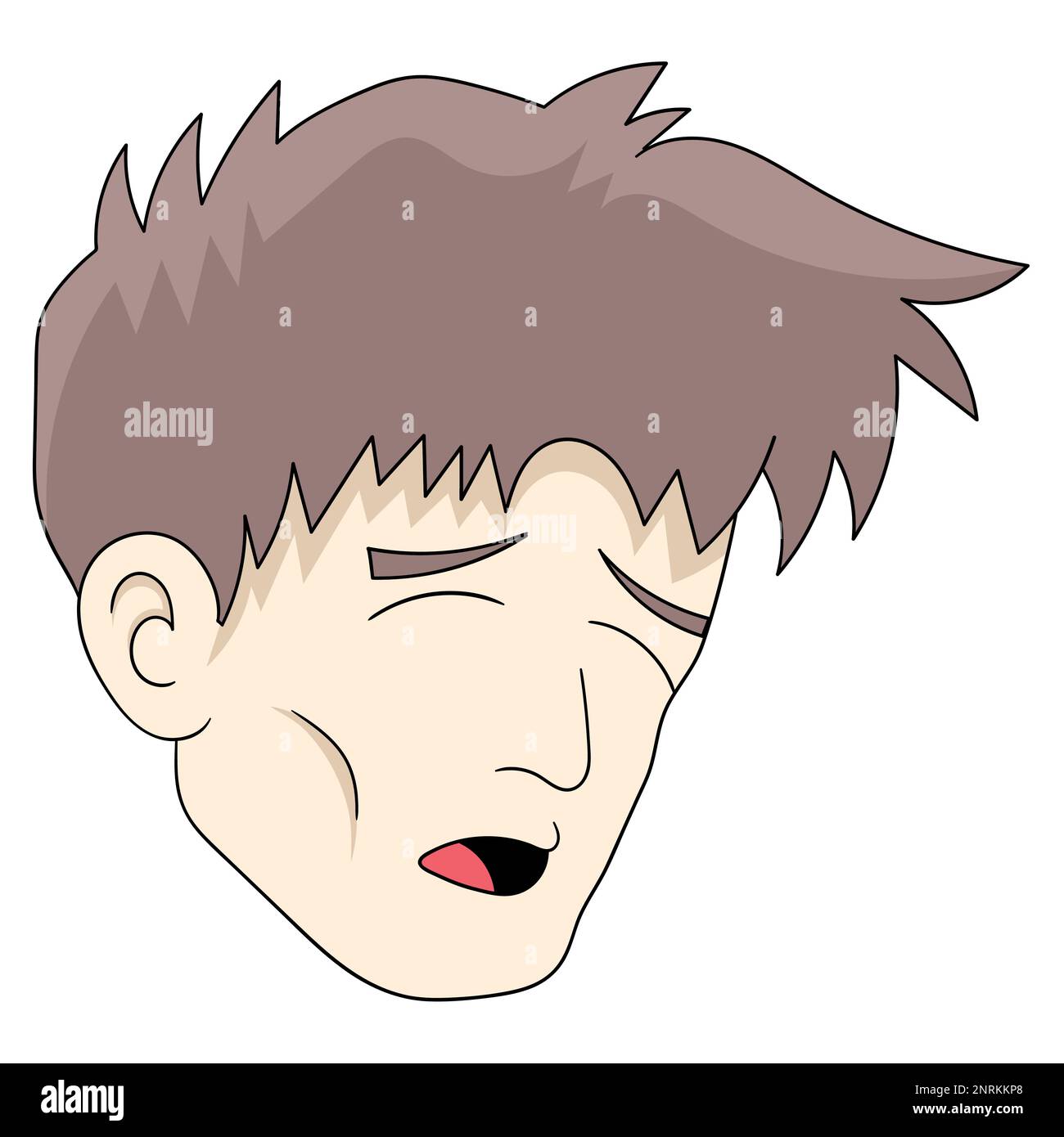 depressed face loser young man Stock Vector Image & Art - Alamy