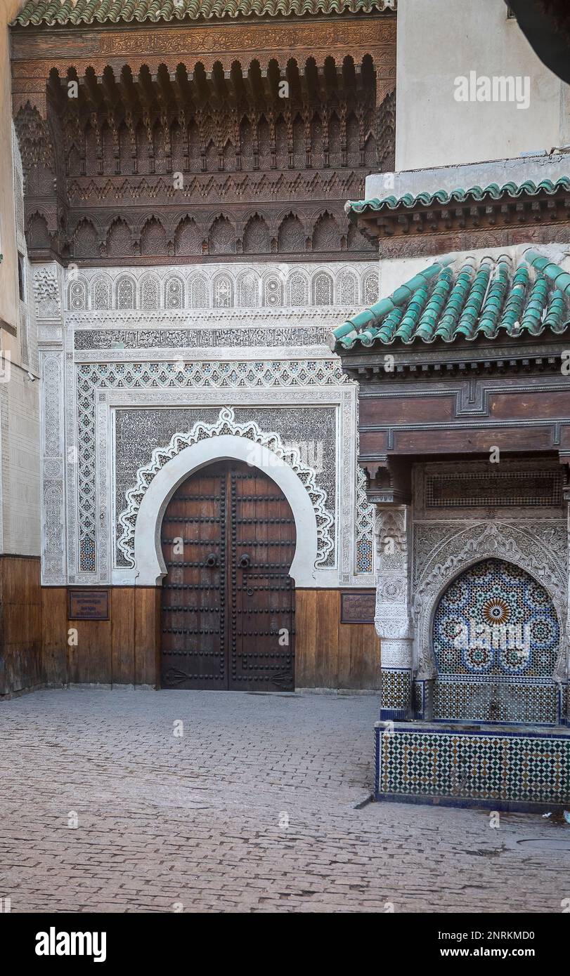 Place an-Nejjarine. In background, the brown door is the Art and wood ...