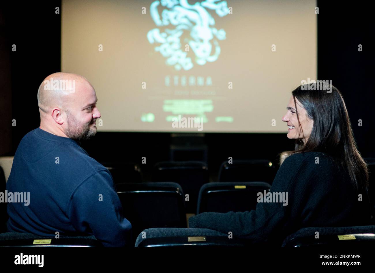 The directors of 'Eterna', David Sainz and Juanma Sayalonga, pose ...