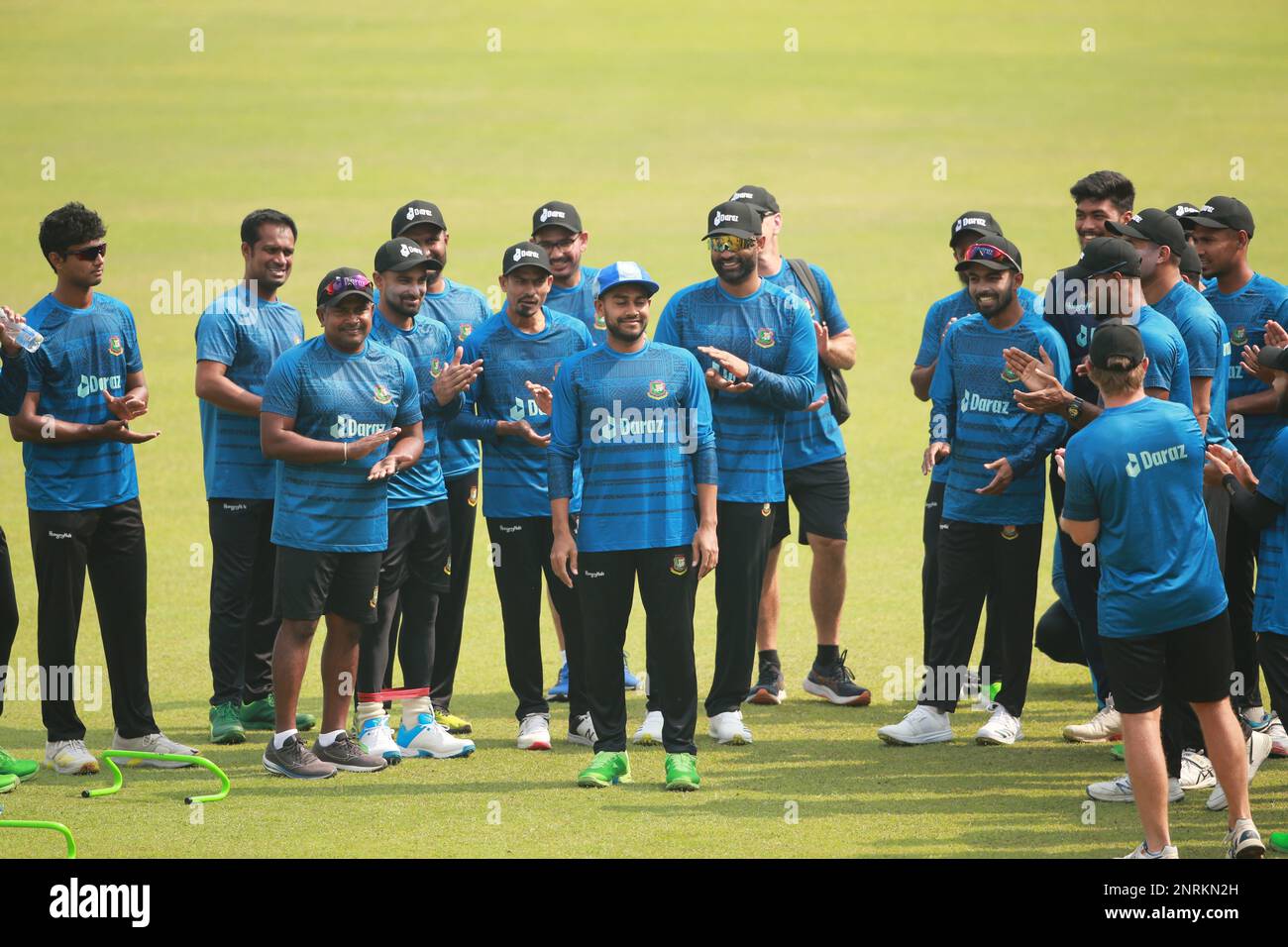 Bangladesh all-rounder Mehedi Hasan Miraz received the ICC Men's ODI ...