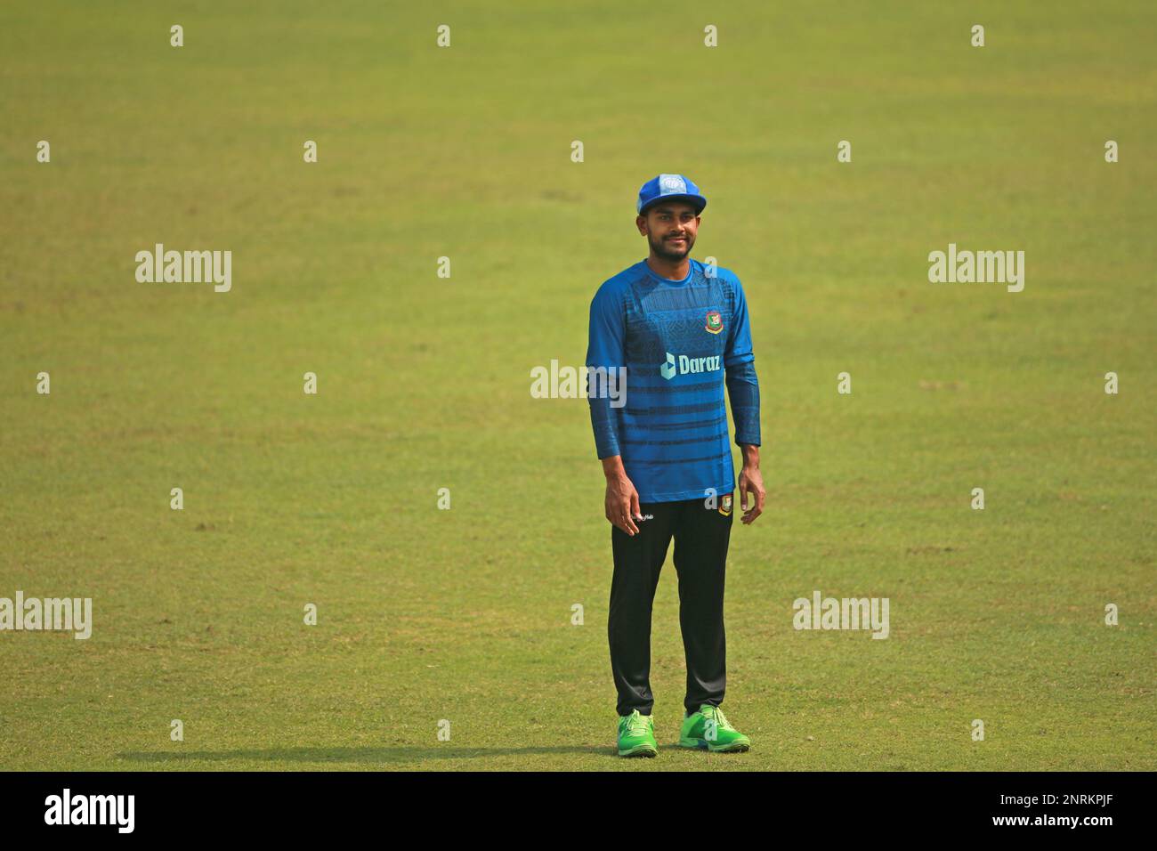Bangladesh all-rounder Mehedi Hasan Miraz received the ICC Men's ODI ...
