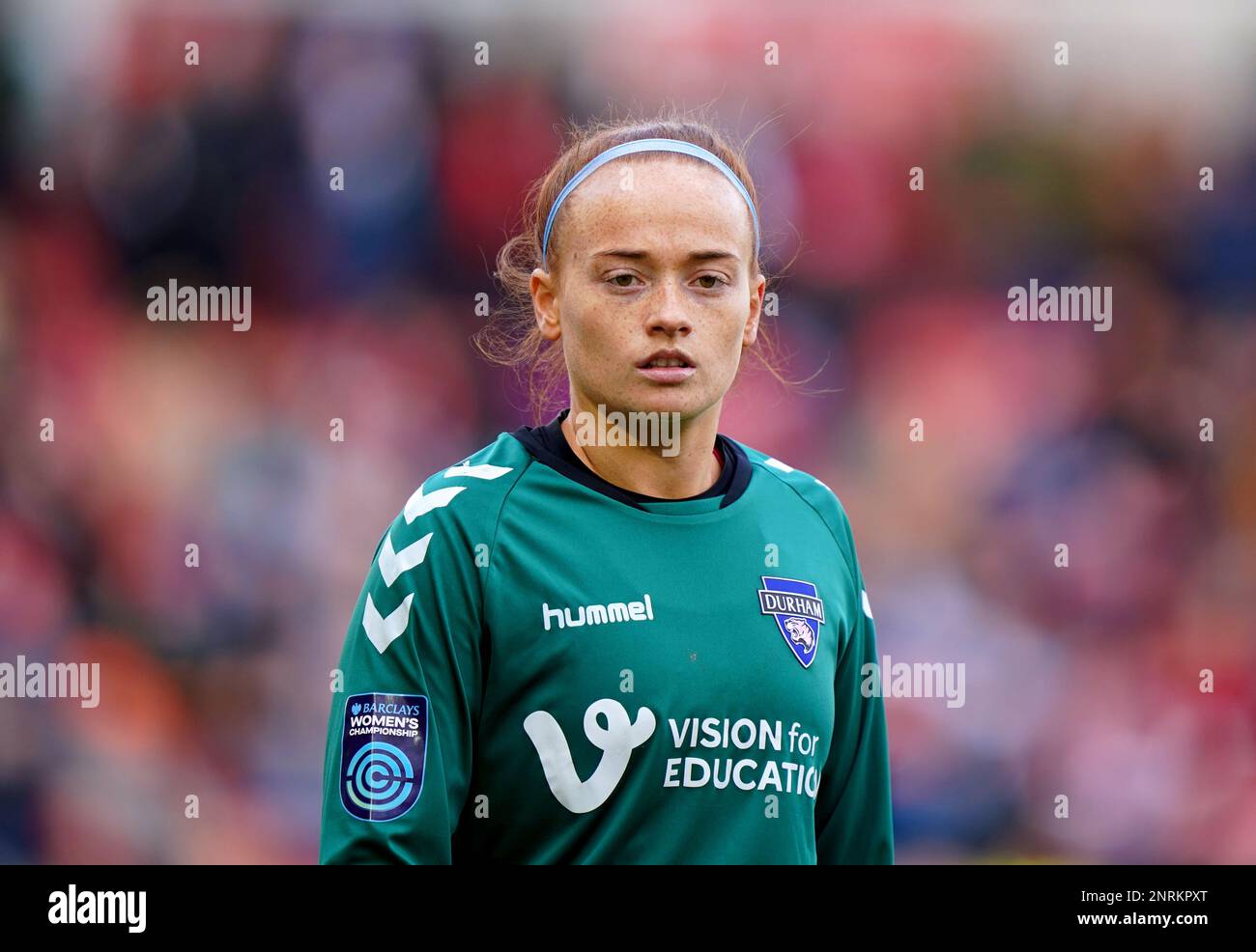 Durham goalkeeper Naoisha McAloon during the Vitality Women's FA Cup ...