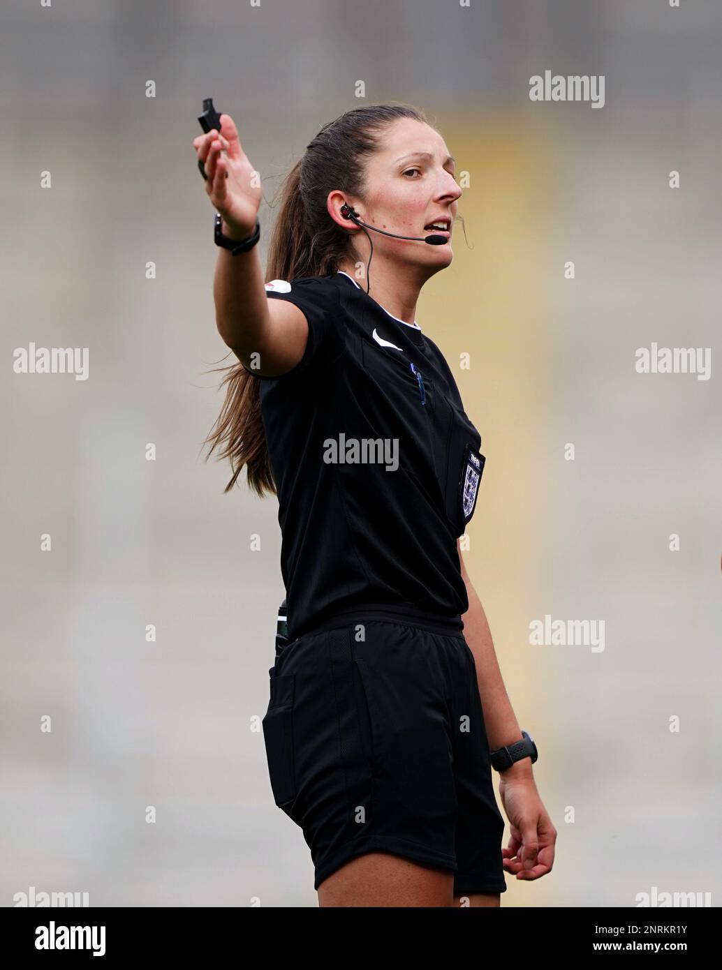 Referee Melissa Burgin during the Vitality Women's FA Cup fifth round ...