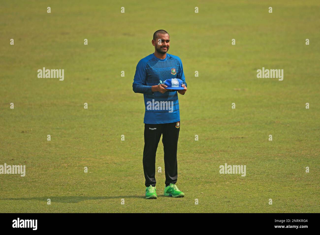 Bangladesh all-rounder Mehedi Hasan Miraz received the ICC Men's ODI ...