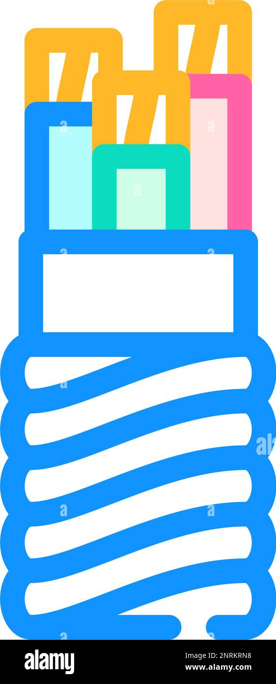main feeder wire cable color icon vector illustration Stock Vector ...