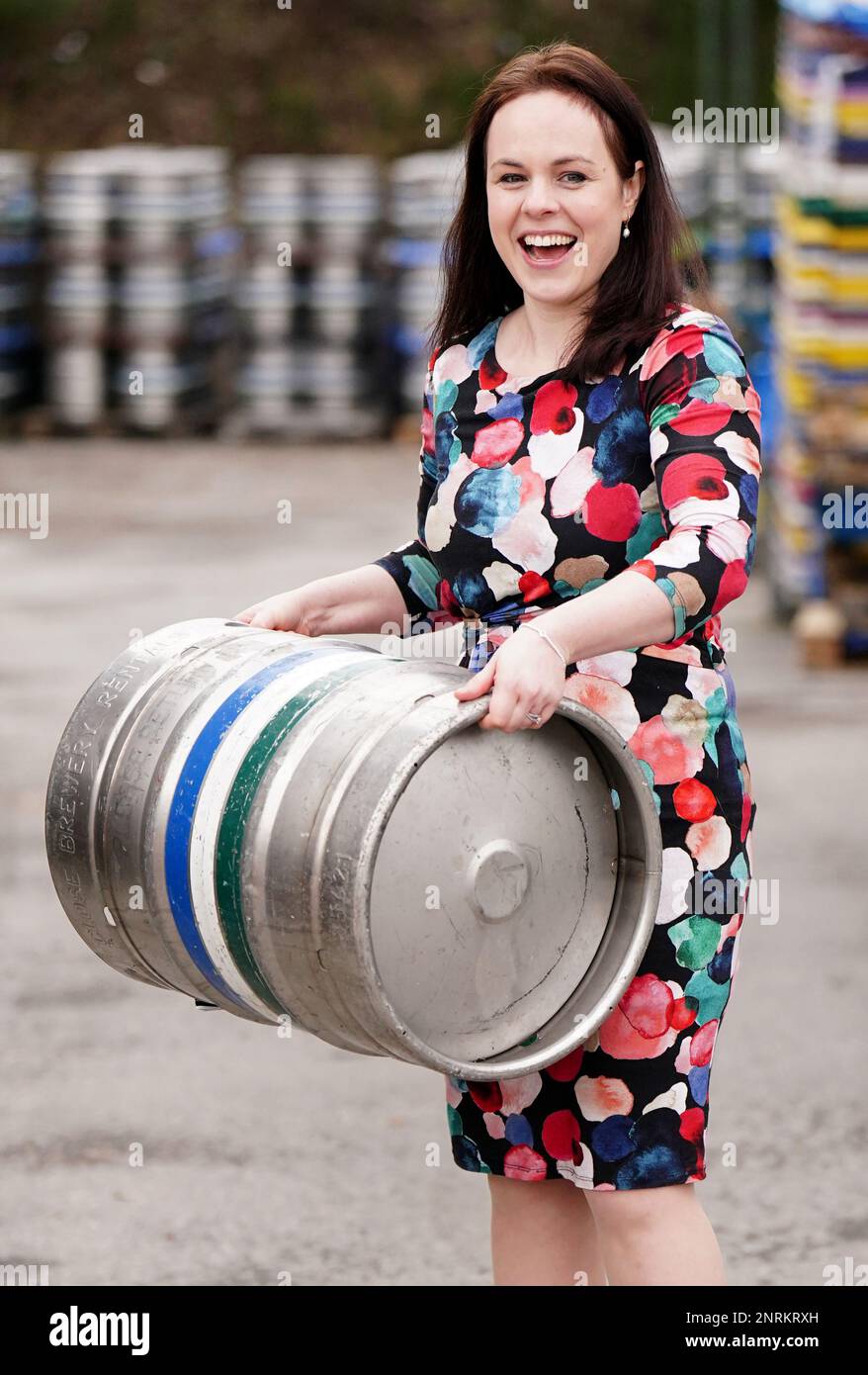 Scottish National Party leadership candidate Kate Forbes during a visit ...