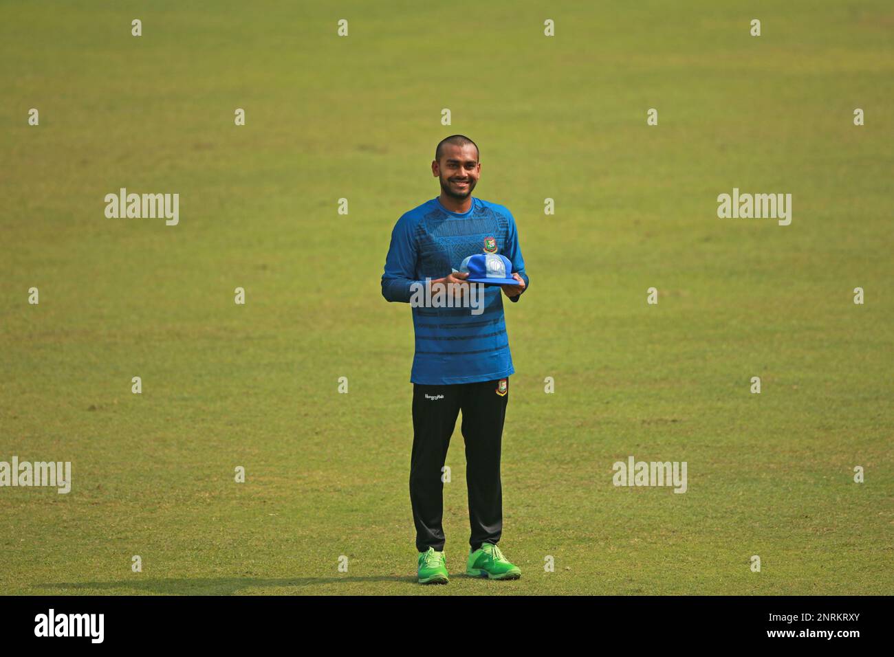 Bangladesh all-rounder Mehedi Hasan Miraz received the ICC Men's ODI ...