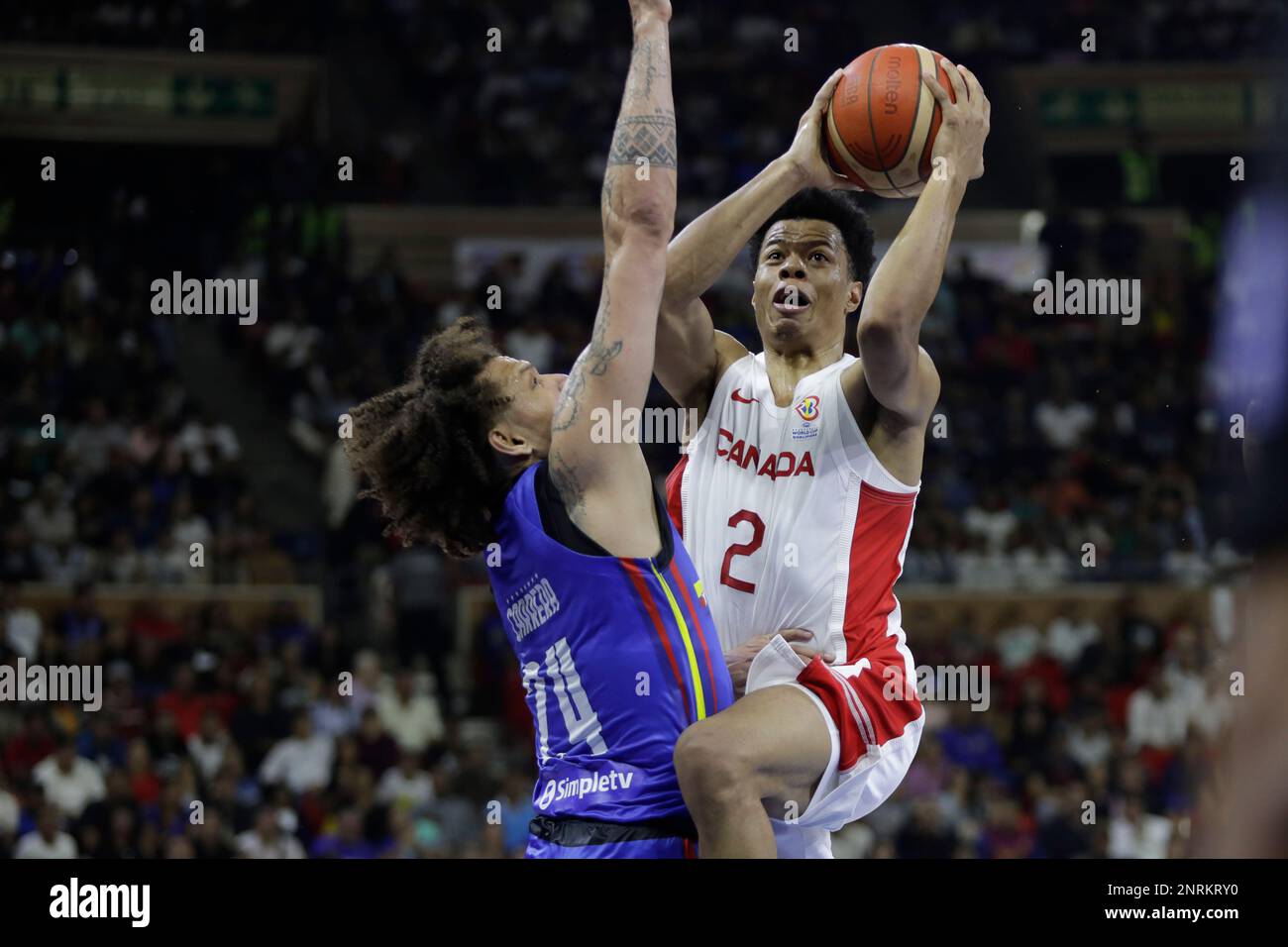 CARACAS, VENEZUELA - FEBRUARY 26: Trae Bell-Haynes of Canada shoots to ...