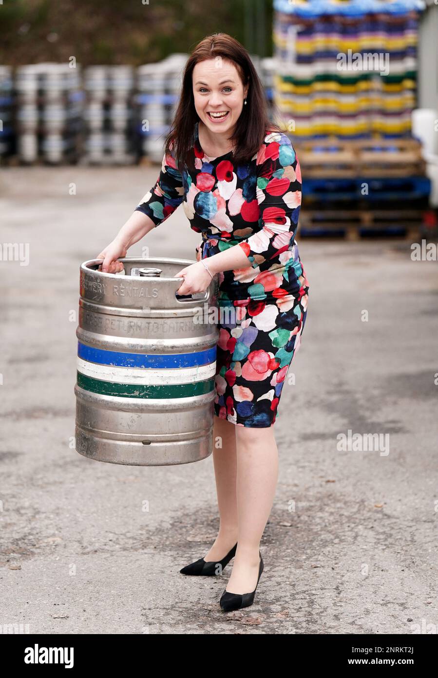 Scottish National Party leadership candidate Kate Forbes during a visit ...