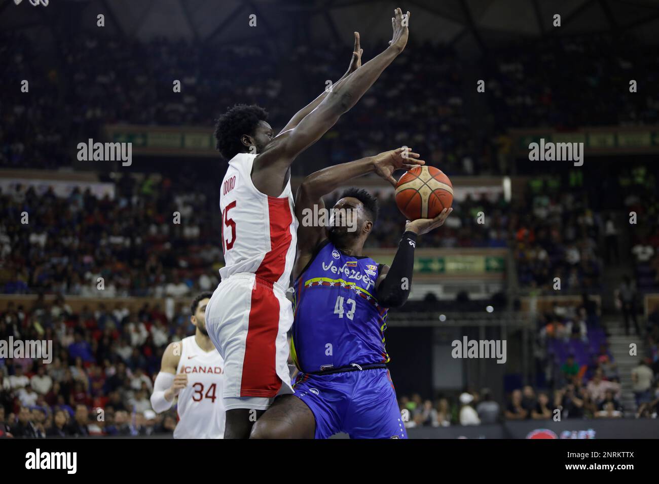 CARACAS, VENEZUELA - FEBRUARY 26: Nestor Colmenares of Venezuela shoots ...