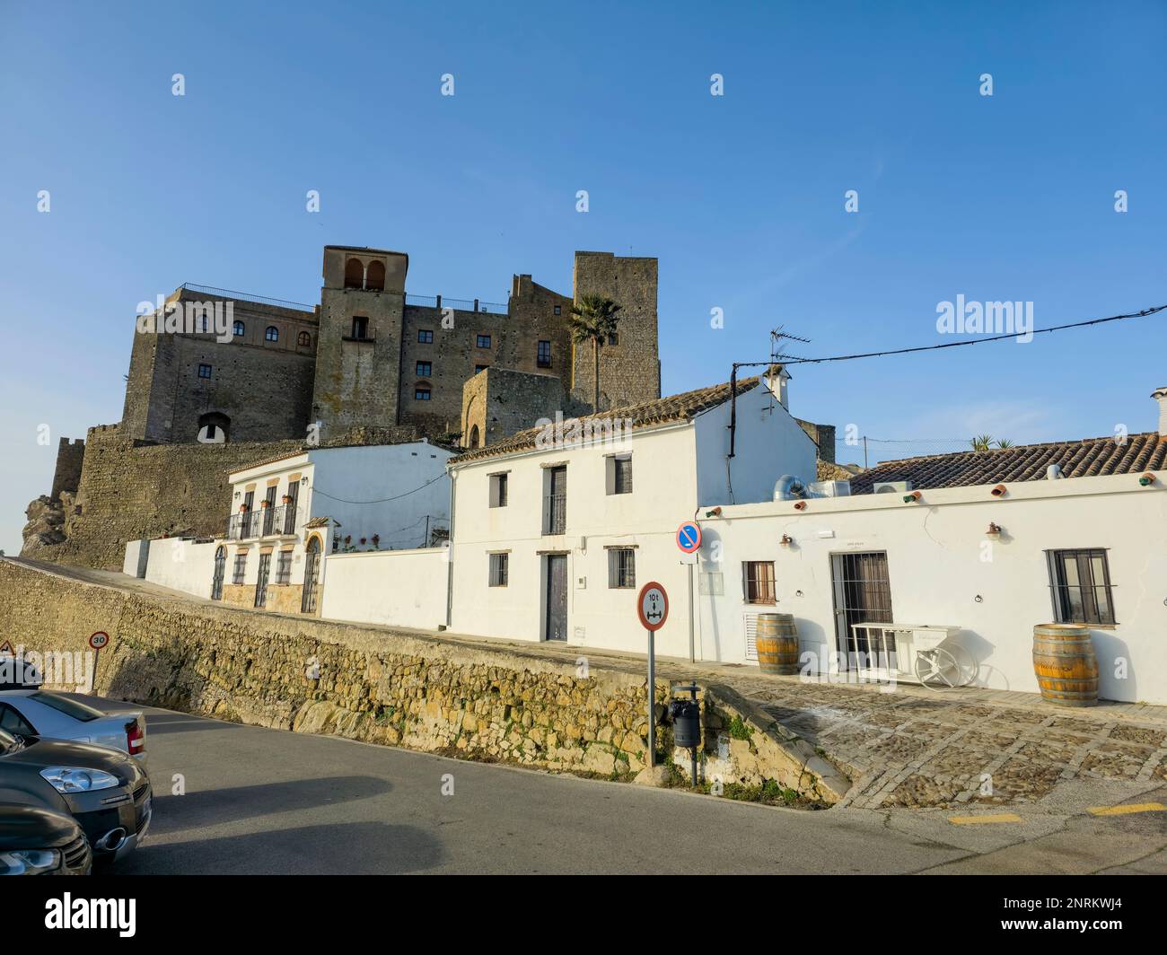 Castle of Castellar de la Frontera in the province of Cadiz, Spain ...