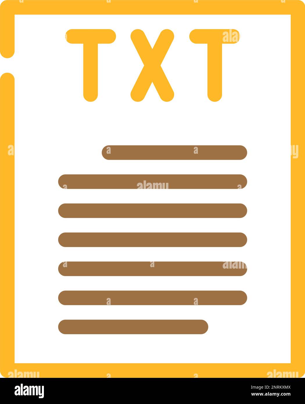 txt file format document color icon vector illustration Stock Vector ...