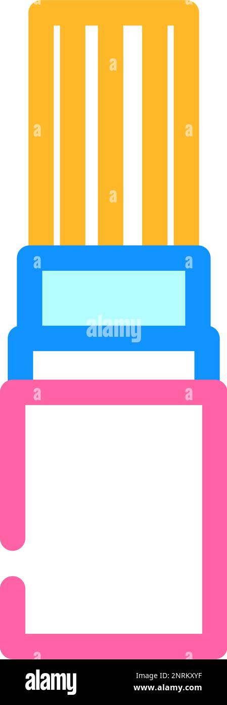 heat resistant flame retardant color icon vector illustration Stock ...