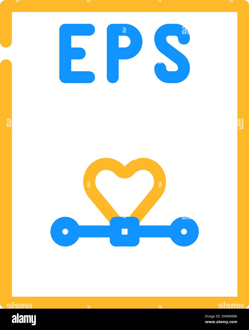 Eps File Format Document Color Icon Vector Illustration Stock Vector