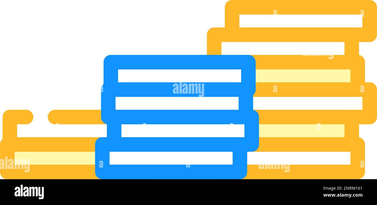 stack coin gold color icon vector illustration Stock Vector Image & Art ...