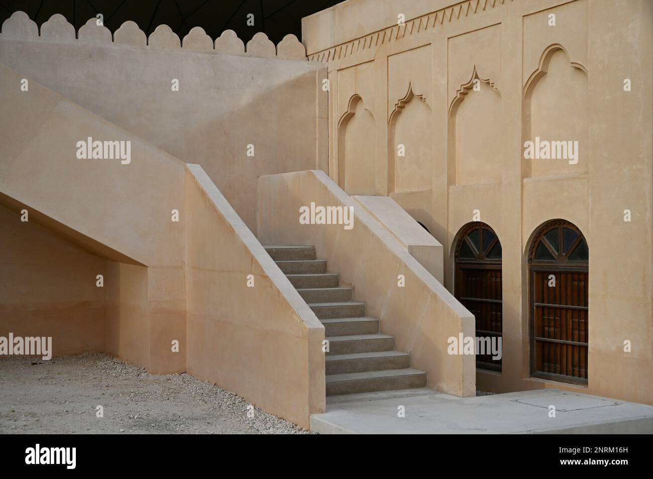 The old palace of Sheikh Abdullah bin Jassim Al Thani on the grounds of ...