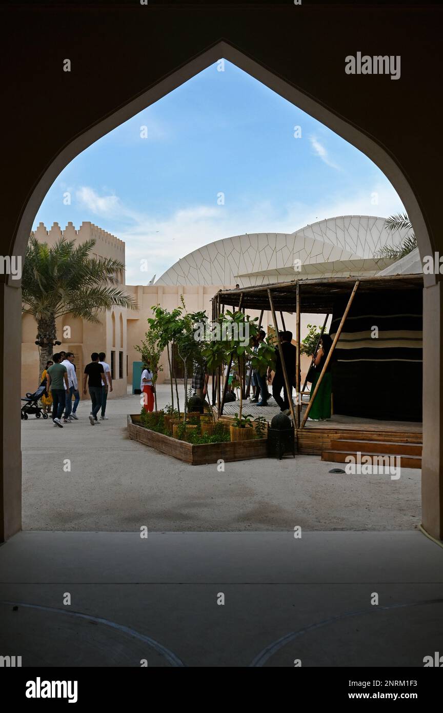 The old palace of Sheikh Abdullah bin Jassim Al Thani on the grounds of ...