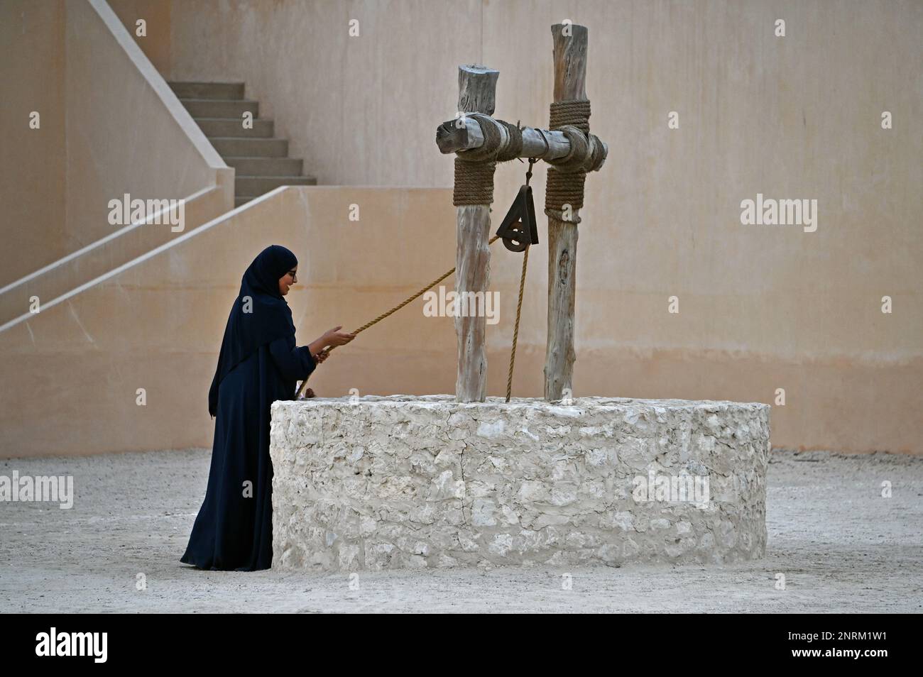 The old palace of Sheikh Abdullah bin Jassim Al Thani on the grounds of ...