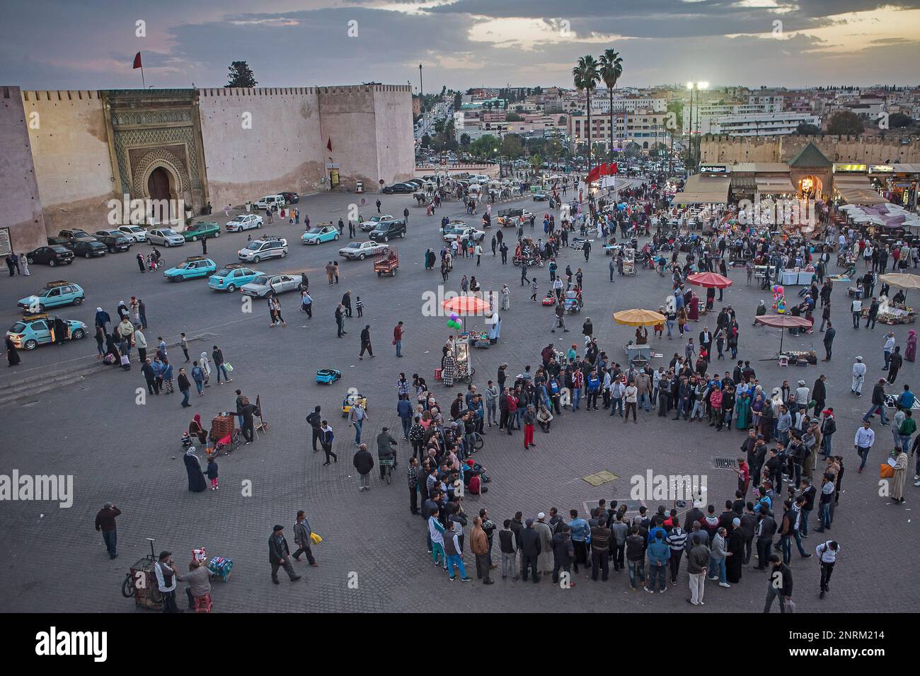 El Hedim Square, Meknes, Morocco Stock Photo - Alamy