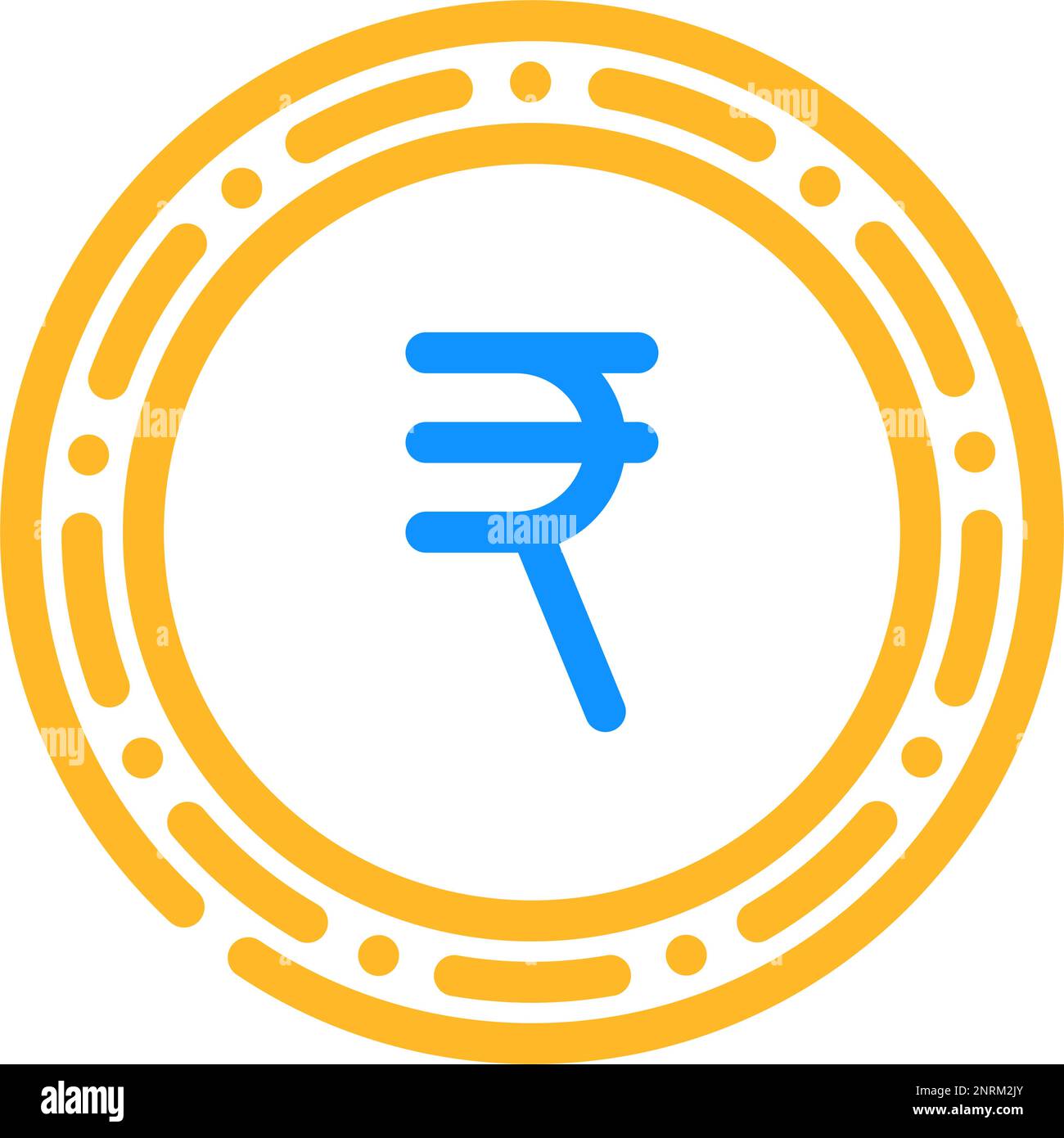 rupee coin color icon vector illustration Stock Vector Image & Art - Alamy