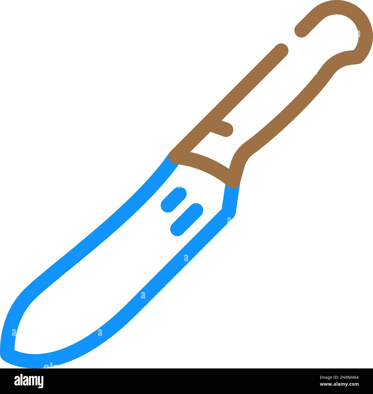 butcher meat knife color icon vector illustration Stock Vector Image ...
