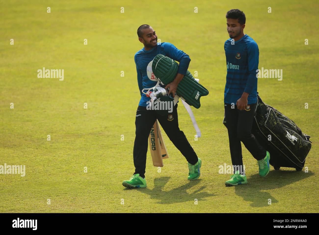 Mehedi Hasan Miraz during practice as Bangladesh One Day International ...