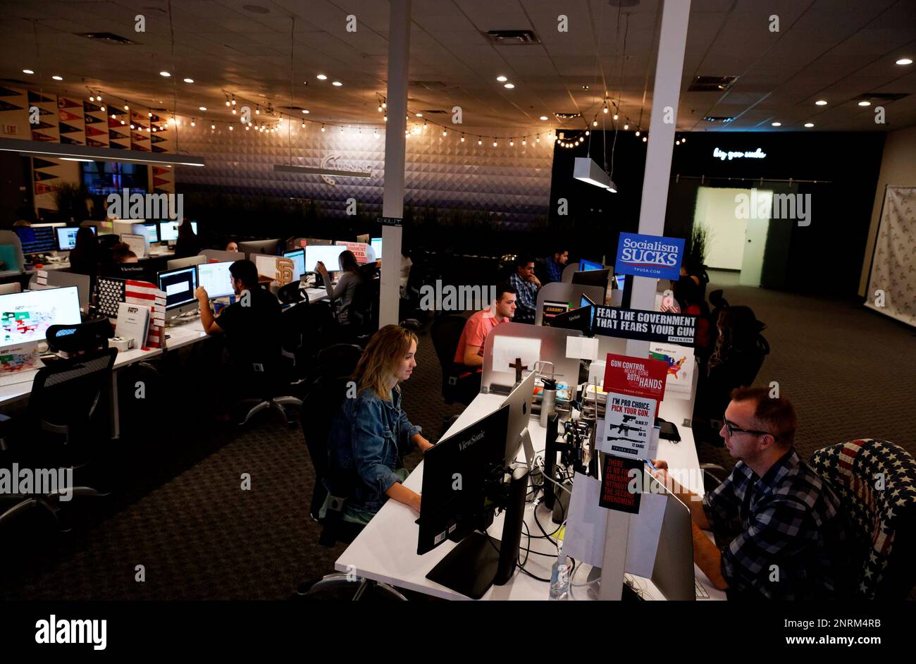 Inside the Turning Point USA headquarters shown October 16, 2019 in ...