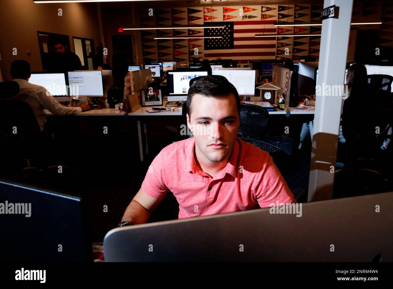 Adam Hageman, 23, who joined Turning Point USA in August, had ...