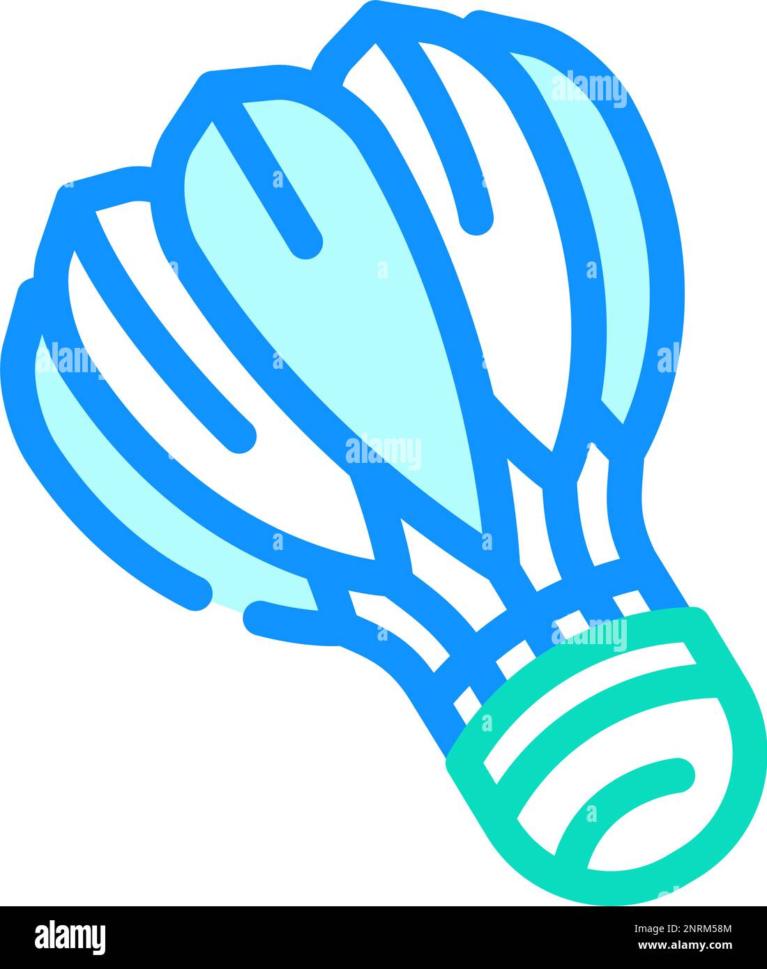 shuttlecock badminton color icon vector illustration Stock Vector Image ...