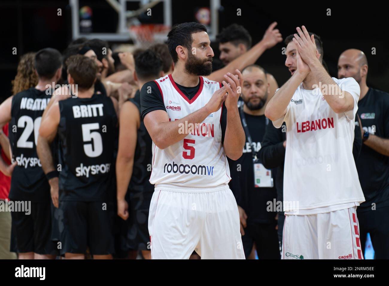 Wellington, New Zealand. 27th Feb, 2023. Lebanon captain Amir Saoud (5 ...