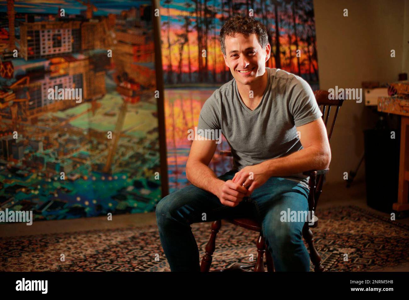 The oddly intricate yet simplistic cityscapes Charlie Buckley paints in ...