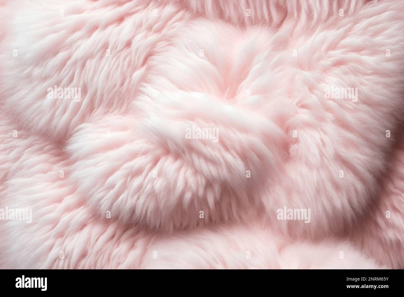 Light pink colored fluffy fur background. Decoration warm soft texture ...