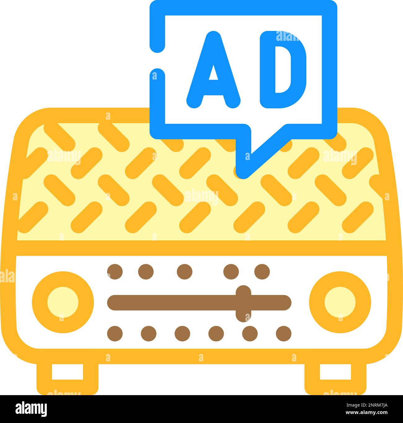 television advertising color icon vector illustration Stock Vector ...