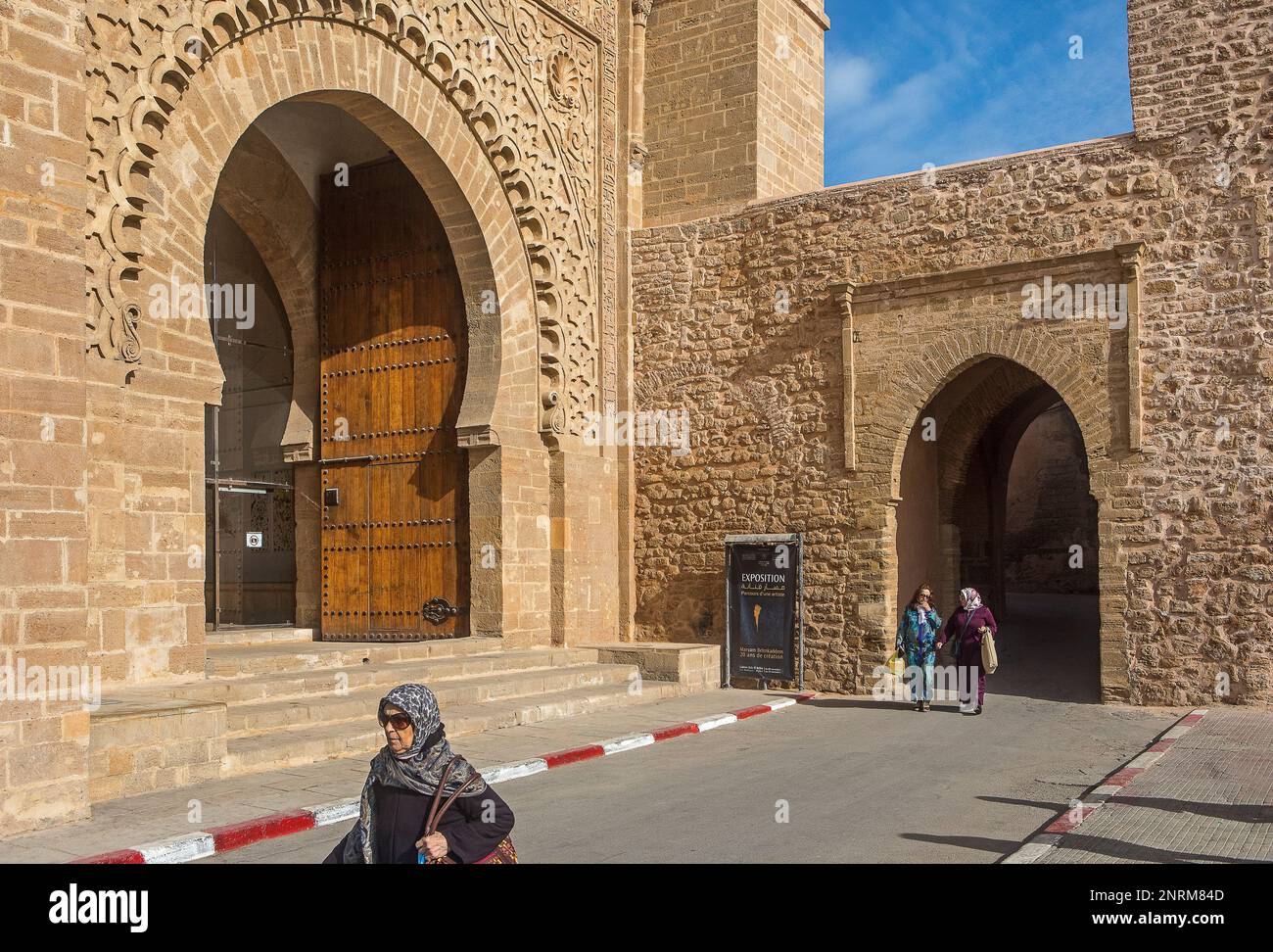 Bab El Kébir Gate or Udayas Gate, main gate of Kasbah of the Udayas ...