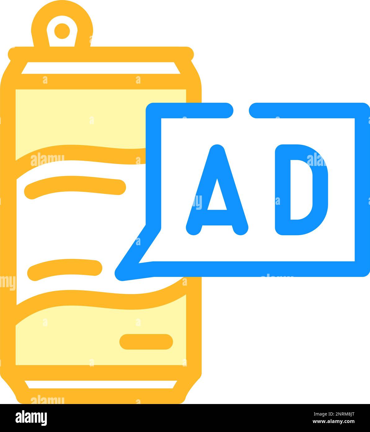 product placement advertising color icon vector illustration Stock ...