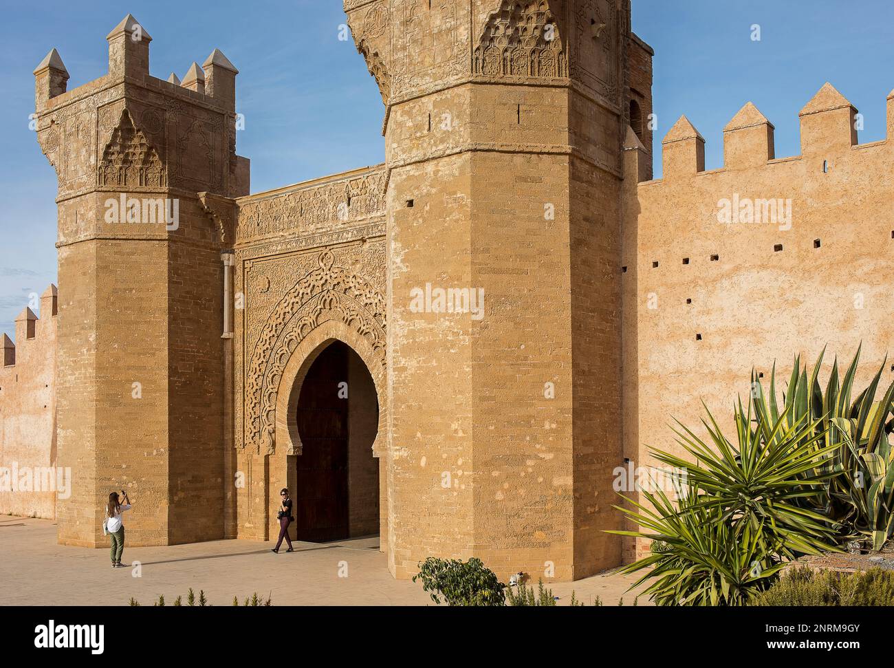 Bab Zaer, the Main Gate of Chellah, Rabat, Morocco Stock Photo - Alamy