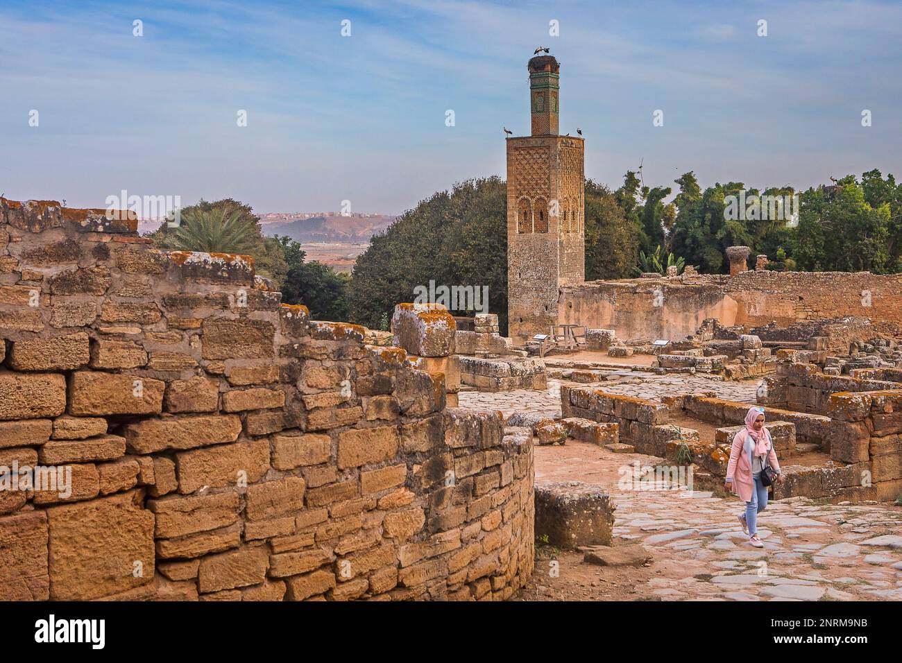 Chellah necropolis people hi-res stock photography and images - Alamy