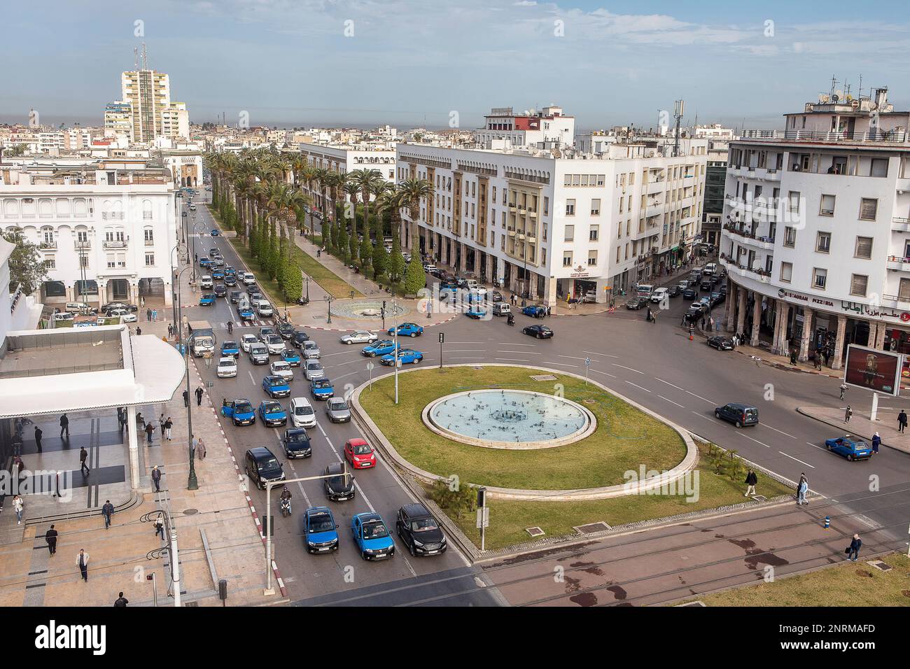 Mohammed V avenue, Rabat. Morocco Stock Photo - Alamy