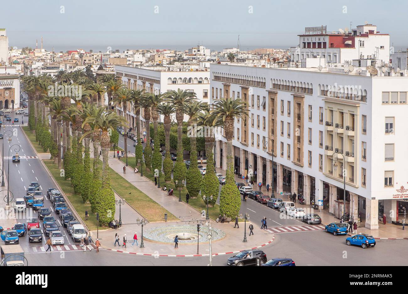 Mohammed V avenue, Rabat. Morocco Stock Photo - Alamy