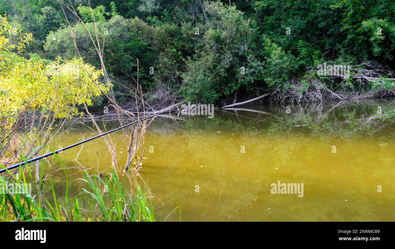 Fishing rod stands river bank hi-res stock photography and images - Alamy