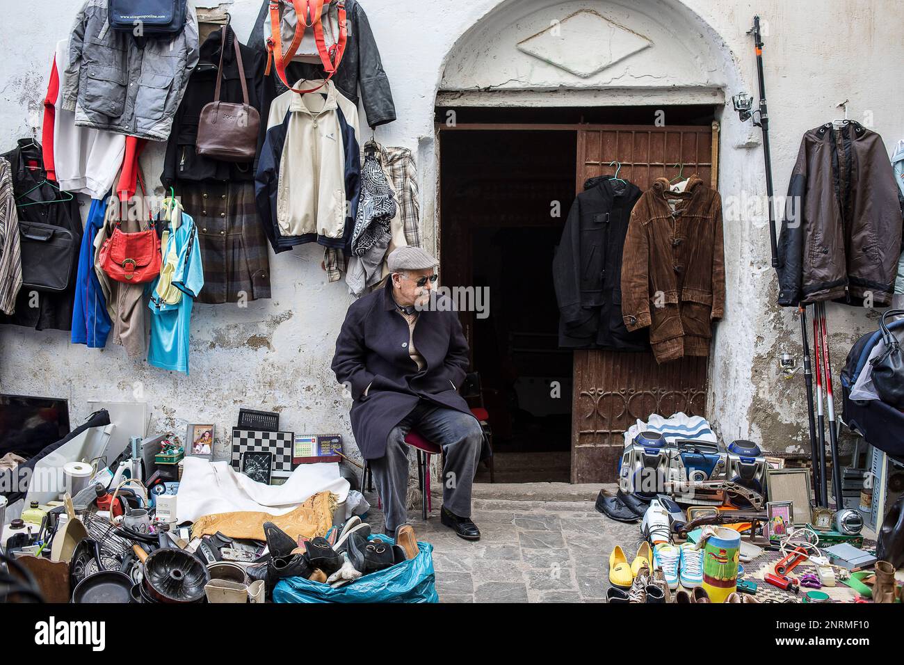 Flea market, Ayuon street, medina, Tetouan, UNESCO World Heritage Site ...