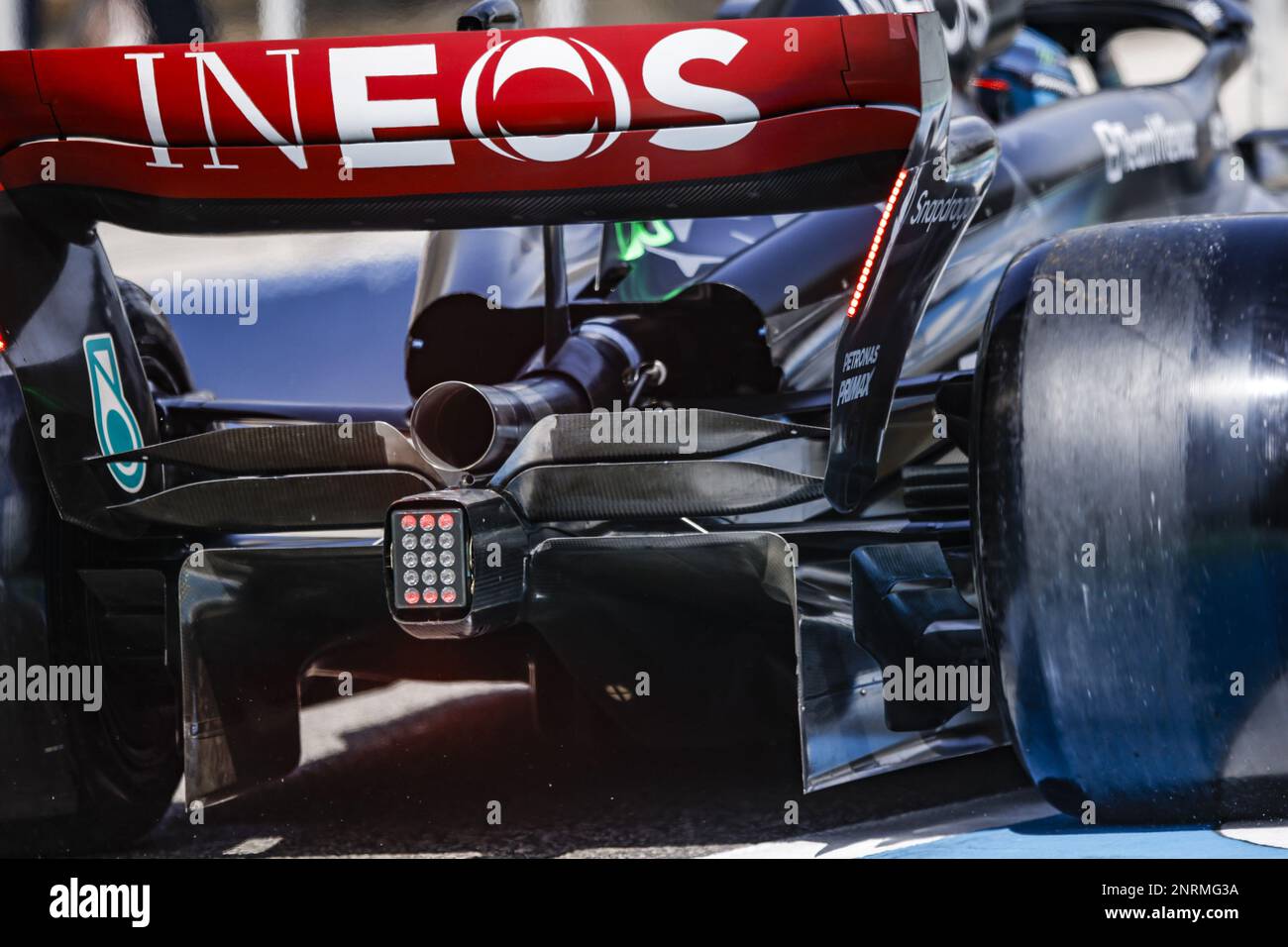 Mercedes AMG F1 Team W14, mechanical detail rear diffusor and rear wing ...