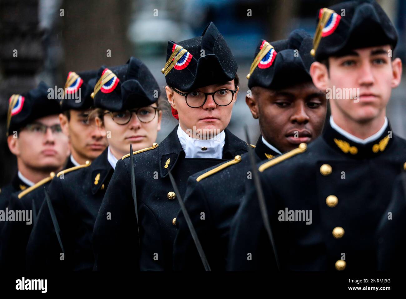 French military engineering school Polytechnique students attend ...