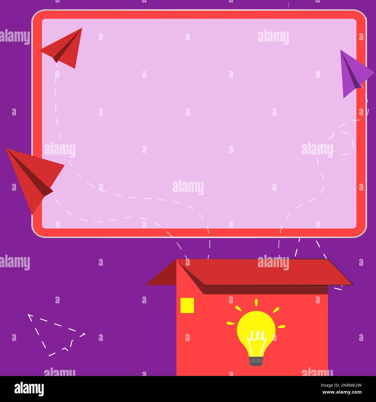 Vector illustration with school whiteboard. Papers contain brand new ...