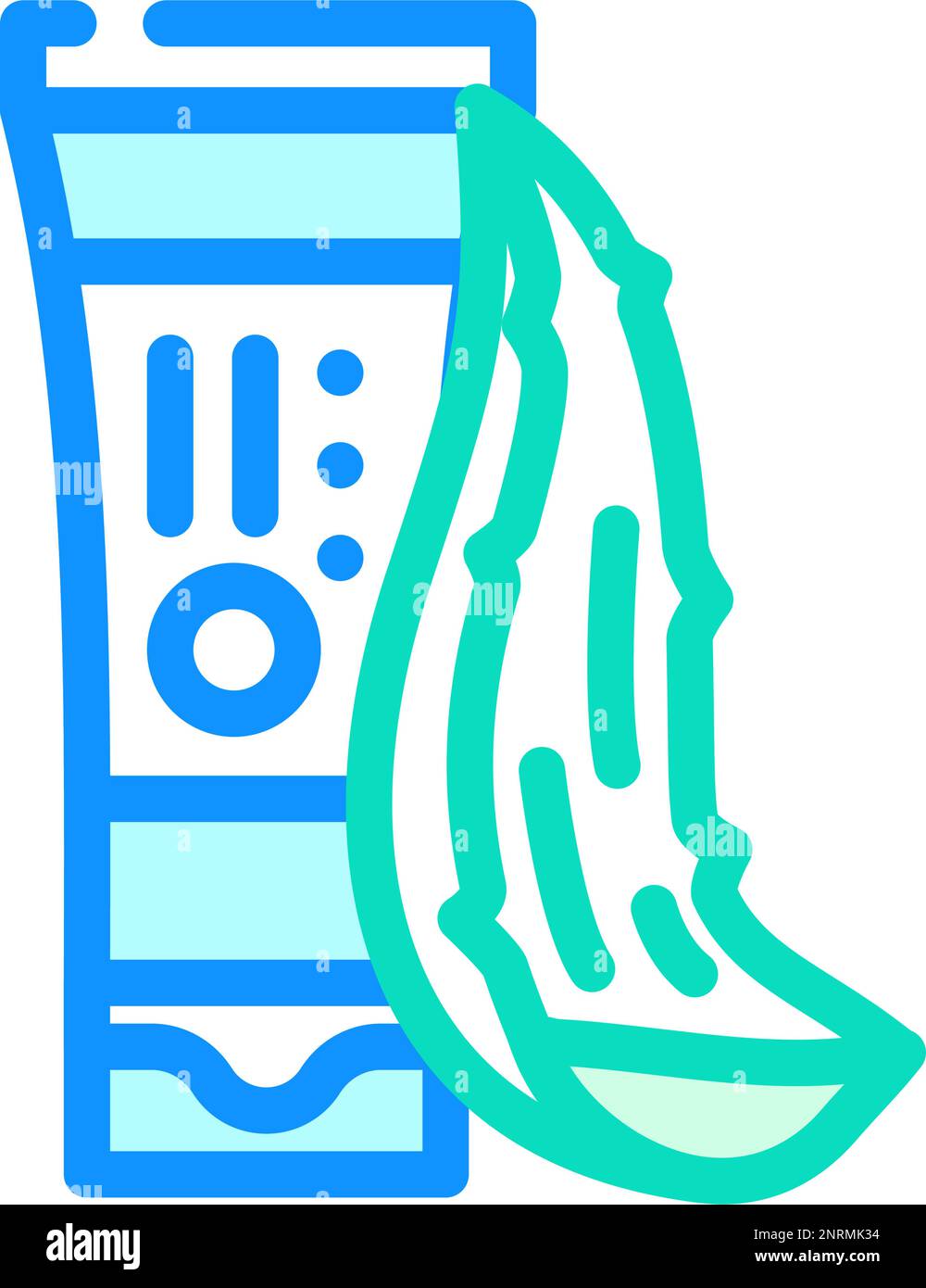 fresh aloe vera color icon vector illustration Stock Vector Image & Art ...