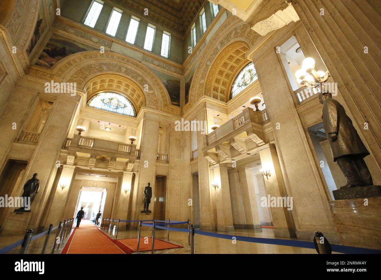 Central Hall of National Diet Building is pictured in Tokyo on Nov.8, 2019.It lies directly ...